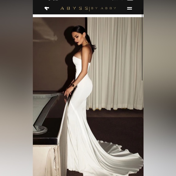 Abyss By Abby | Dresses | Abyss By Abby Evening Gown Wedding Dress ...